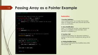 Array In C Programming Object Oriented Programming PPT