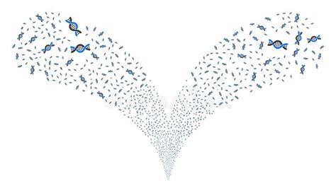 DNA Genetic Molecule Spiral Structure Stock Illustration Illustration