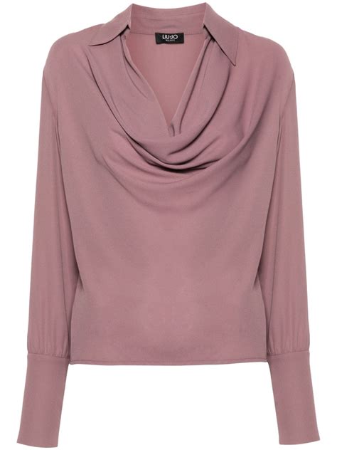 Liu Jo Georgette Blouse Purple Farfetch