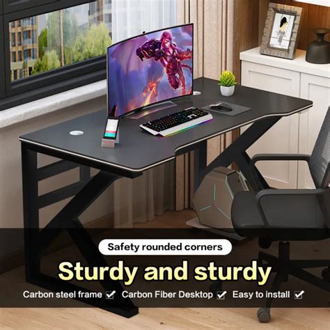 Computer Table Study Desk Office With Drawer Laptop Gaming Table Side Table For Bedroom Wood