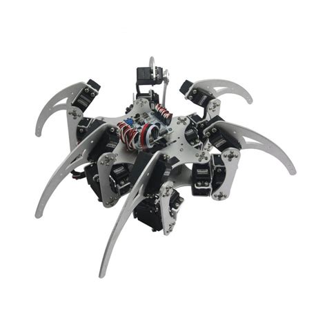 18dof Aluminium Hexapod Spider Six Legs Robot Kit W 18pcs Mg996r Servo