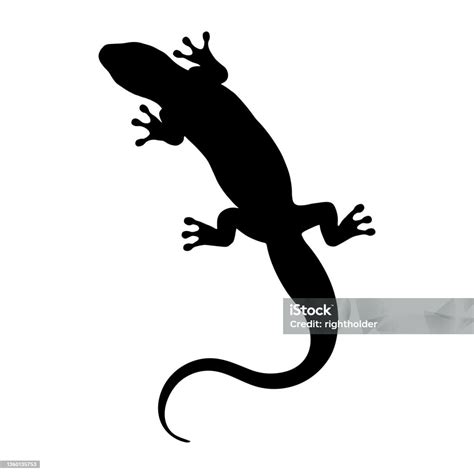 도마뱀 파충류 블랙 실루엣 디자인 요소입니다 흰색 배경에서 격리된 벡터 그림입니다 책 스티커 포스터 카드 옷에 대한 템플릿
