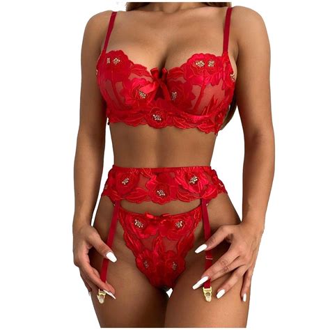 Christmas Lingerie Set Lingerie Set Xmas Lingerie Red Lingerie Red