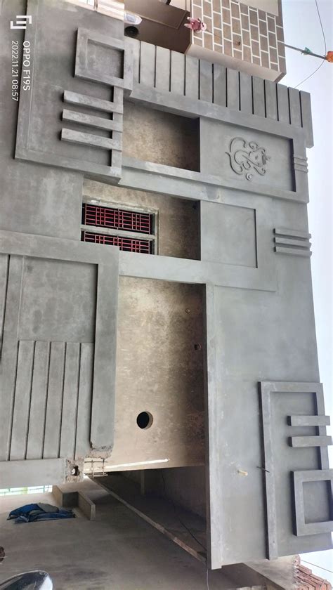 Concrete House With Open Door