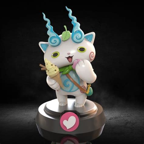 ⌚ Komasan Yokai Watch Fanart・ Stl File For 3d Printing・cults