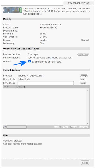 Remote Serial Communication With VirtualHub For Web