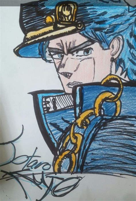 Dibujo De Jotaro Kujo Jojos Bizarre Amino Amino