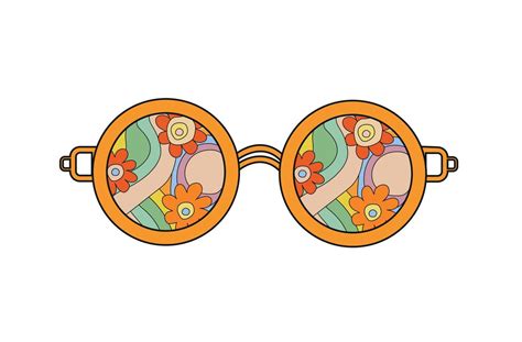 Stylish Sunglasses With Decorative Elements 70s 80s Style Sticker