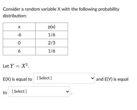 Solved Consider A Random Variable X With The Following Chegg