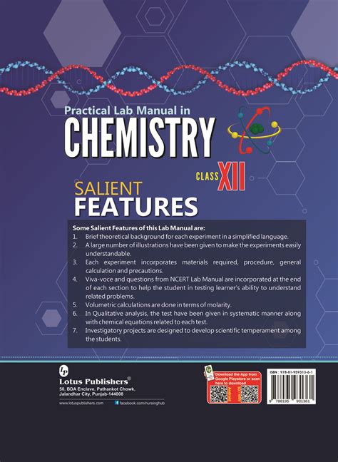 Practical Lab Manual In Chemistry Xii Lotus Publishers