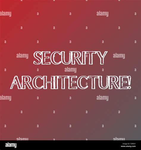 Conceptual Hand Writing Showing Security Architecture Concept Meaning Focus On Information