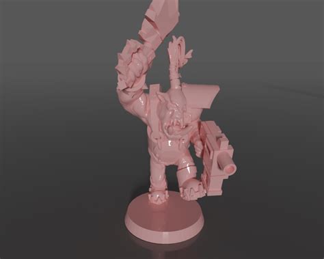 🔫 Ork Soldiers With Melee Weapons And Pistols Set4・free Stl File For