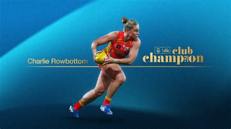 Charlie Rowbottom Becomes Two Time Suns Aflw Club Champion