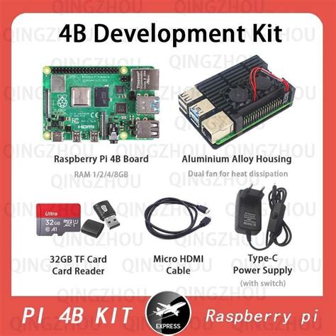 Vn Raspberry Pi 4b Starter Kit Development Kit 4b Ram 2gb4gb8gb Boardfansd Cardแหล่งจ่ายไฟ