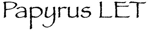 papyrus font font spy