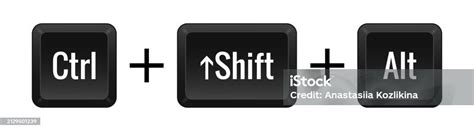 ctrl shift alt key combination keyboard control computer shortcut