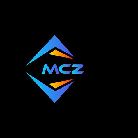 Diseño De Logotipo De Tecnología Abstracta Mcz Sobre Fondo Negro Concepto De Logotipo De Letra