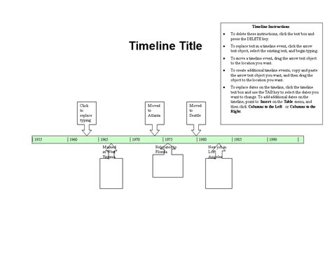Simple Timeline Templates At