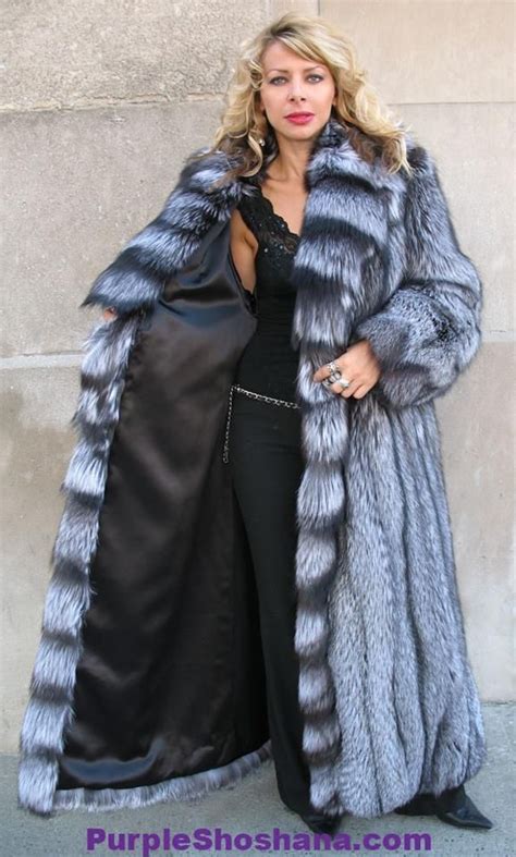 Silver Fox Fur Fashion Naked Women Fox Fur Fur Coat Coats Sexy