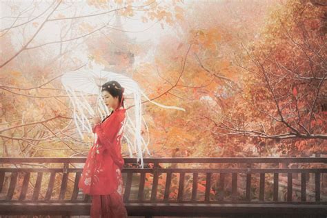 银枫 人像 颇可网 人像 汉服
