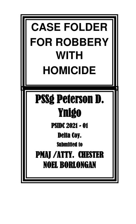 Case Folder Example At Holly Standley Blog