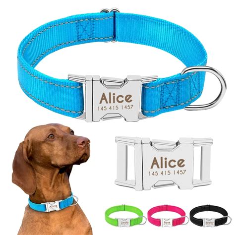 Buy Reflective Nylon Dog Personalized Collars Online Save Upto 80
