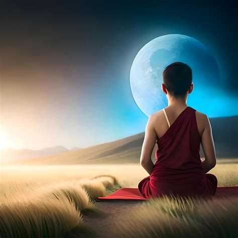 Download Ai Generated Buddhist Monk Monk Royalty Free Stock
