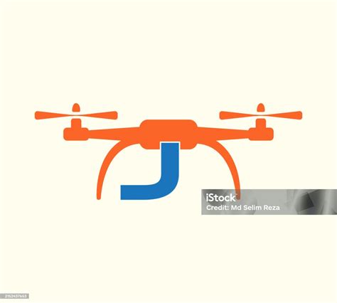 J 편지 무인 항공기 로고 벡터 3에 대한 스톡 벡터 아트 및 기타 이미지 3 가상현실 개념 Istock