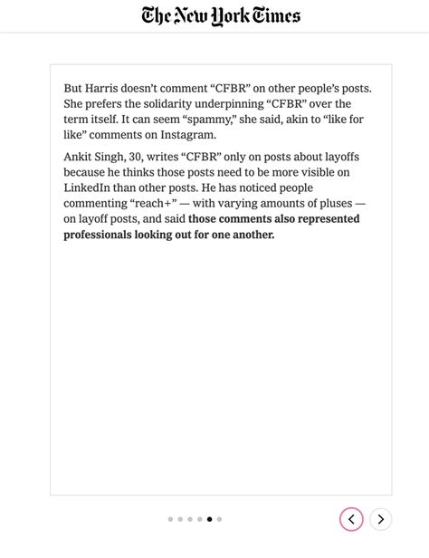 What Is CFBR On LinkedIn Commenting For Better Reach Meaning