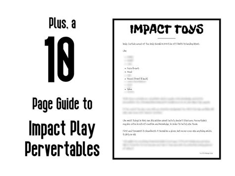 Impact Play Pervertables Checklist And Guide For Spanking Diy Bdsm Toys Homemade Sex Etsy
