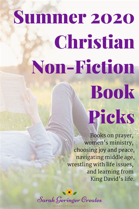 Summer 2020 Christian Non Fiction Book Picks Sarah Geringer