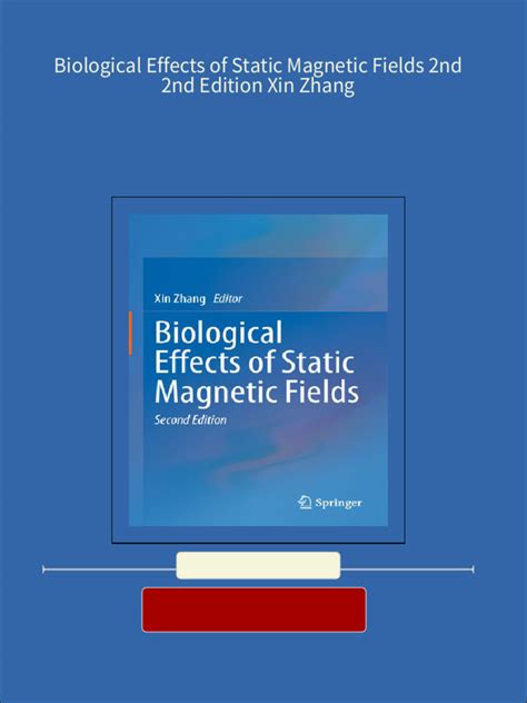 Where Can Buy Biological Effects Of Static Magnetic Fields 2nd 2nd
