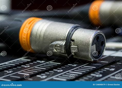 Analog Audio Instrument Lead Connector Stock Image Image Of Isolated