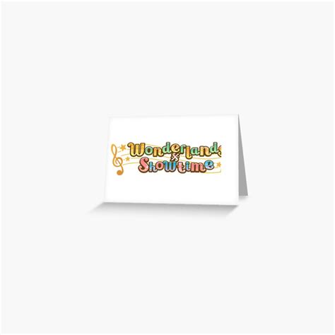 Wonderlands X Showtime Logo Greeting Card For Sale By Oyasuminana