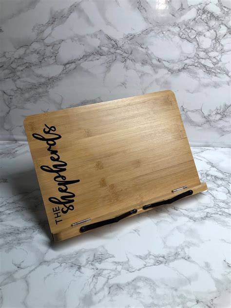 Personalized Cookbook Stand Design 4 Custom Recipe Holder Recipe