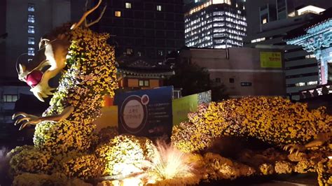 조계사 국화축제 2020학년도 수능 전야 야경 Nightview of Seoul Korea Jegyesa temple
