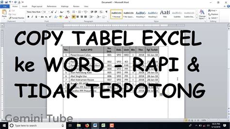 Cara Copy Tabel Di Excel Vrogue Co