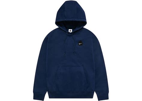 Nike X Dsm Fleece Hooded Sweatshirt Collegiate Blue Mens Fw23 Us