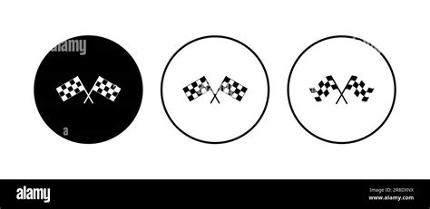 Racing Flag Icon Set Race Flag Icon Checkered Racing Flag Icon Stock