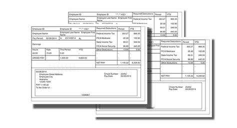 Pay Stub Samples Check Stub Examples