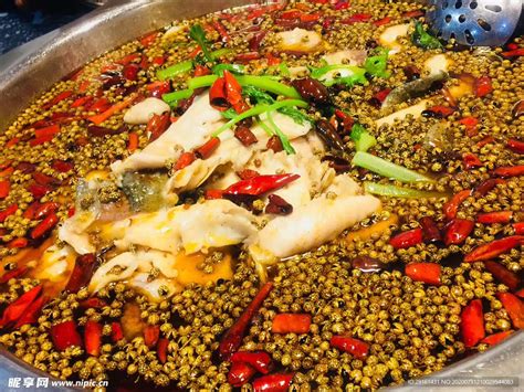 椒麻鱼摄影图 传统美食 餐饮美食 摄影图库 昵图网