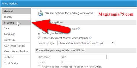 Cách bỏ dấu gạch đỏ trong Word PowerPoint và Outlook
