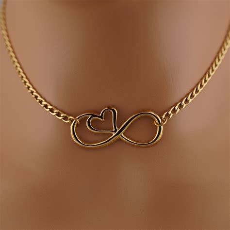 Infinity Necklace Sub Collar Necklace 24 7 Wear Jewelry Captive Collars