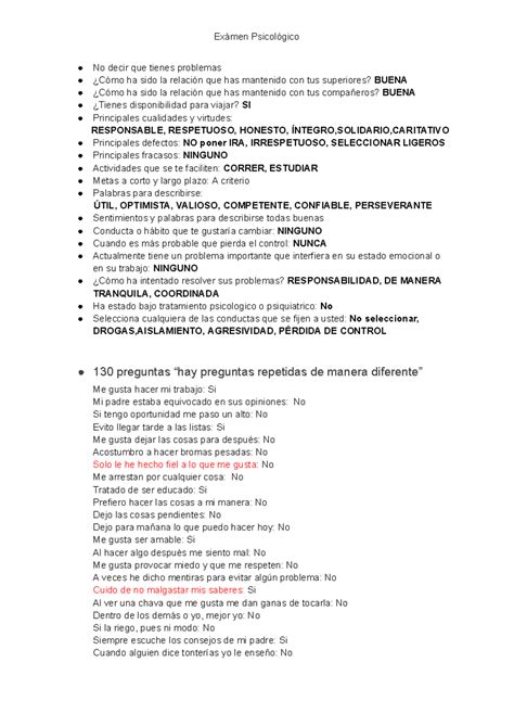 Exámen Psicológico Militar No Decir Que Tienes Problemas ¿cómo Ha