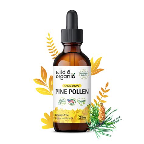 Buy Pine Pollen Tincture 2 Floz Bottle Wild And Organic