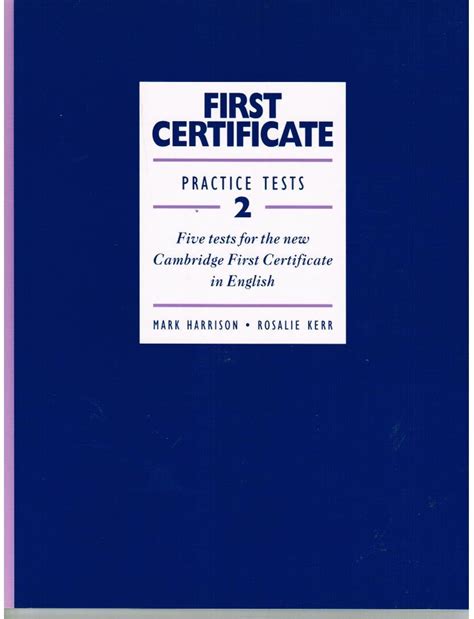 First Certificate Practice Tests Book Without Answers Bk 2 Buy Online At Best Price In Ksa