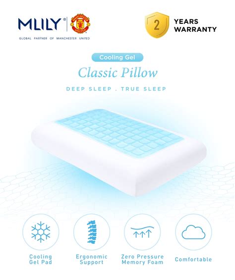 Mlily Oxygel Classic Memory Foam Pillow Adaptive Foam Shopee Malaysia