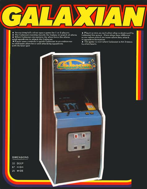 Galaxian Arcade Vintage Video Games Classic Video Games