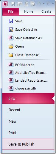 create backup of access 2010 database