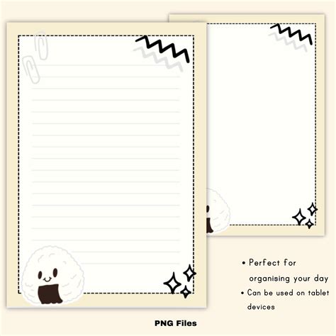 Cute Digital Paper Reusable Printable Paper Cute Digital Paper Kawaii